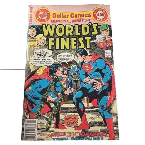 Toys | 1977 Worlds Finest 246 Dc Dollar Comics Superman Wonder Woman ...